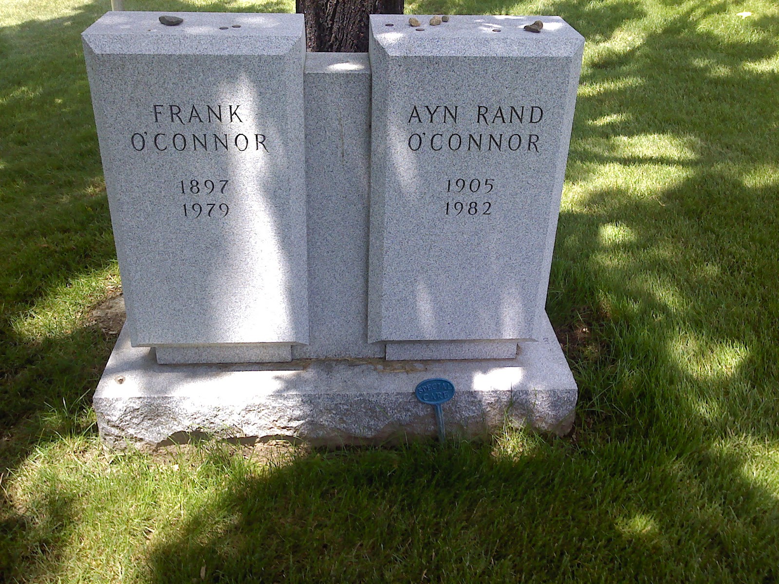 In Memoriam - Gravesites of the Famous and Infamous: Ayn Rand