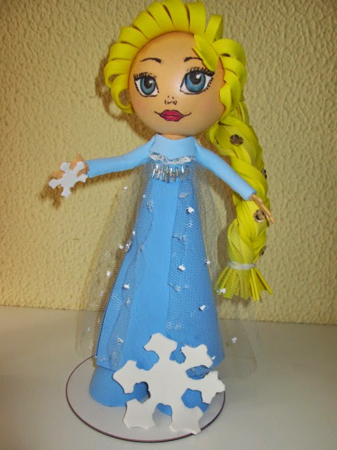 Cantinho da Beth: Princesas Elsa e Anna Frozen em EVA