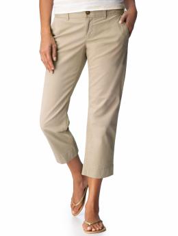 HALAAH IO: Khaki Capri Pants
