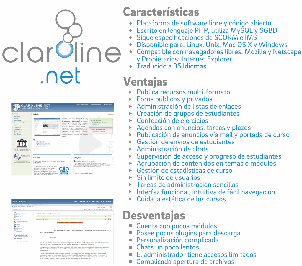 Master Universitario en eLearning y Redes Sociales: Claroline y Dokeos