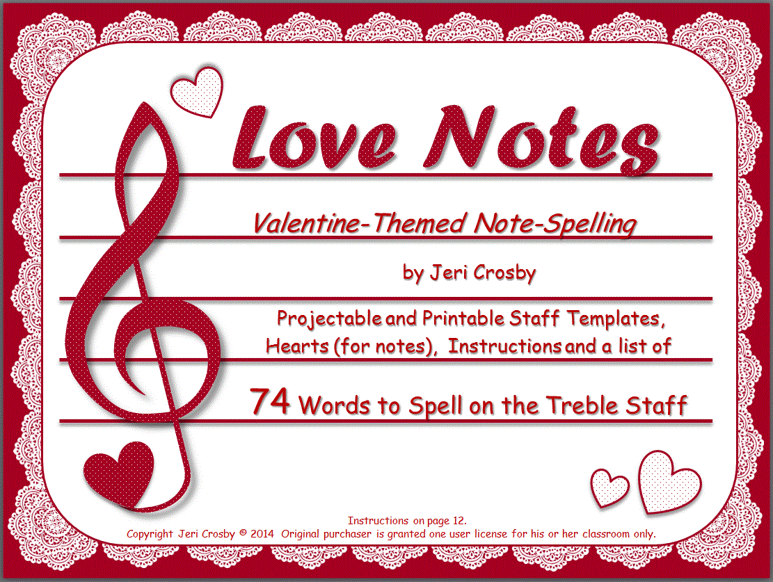 MyMusicalMagic: Music Activities with a Valentines Theme