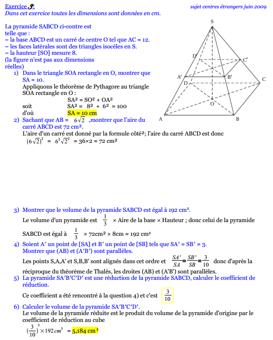 Exercices de Maths | SoutientStJoseph