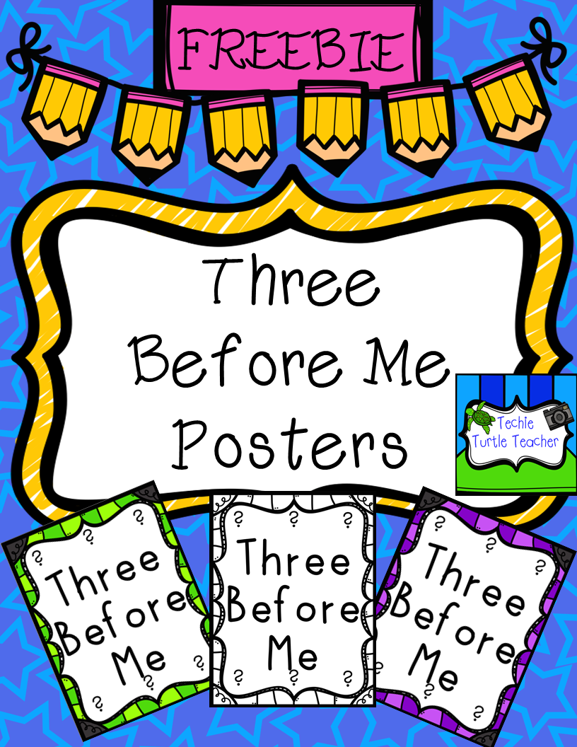 Weekly Tip - Management - Three Before Me Posters - Freebie!!