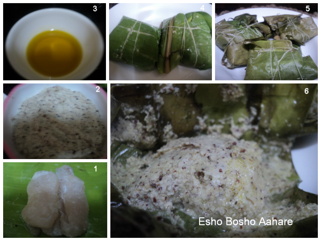 Patrani Machhi | Bhetki Paturi | Steamed Bhetki wrapped in Banana Leaf