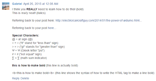 ElectricRCAircraftGuy.com--RC, Arduino, Programming, & Electronics: February 2015