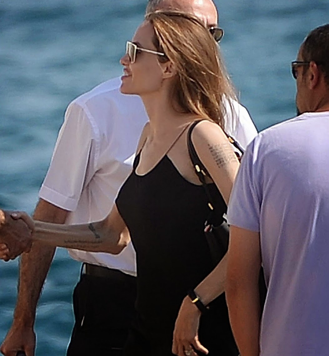 Angelina Jolie e Brad Pitt na ilha de Gozo em Malta