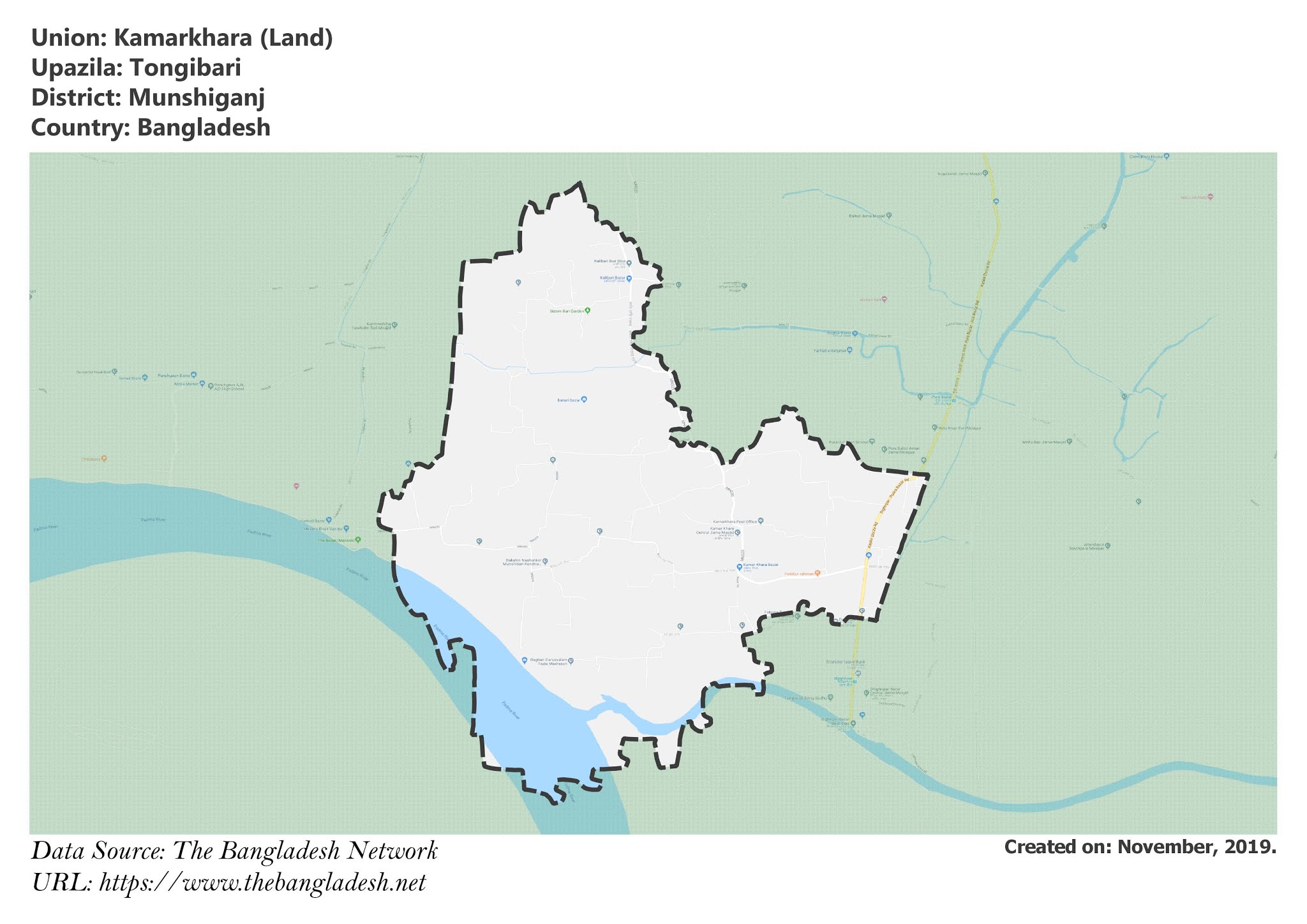 Kamarkhara Union, Munshiganj