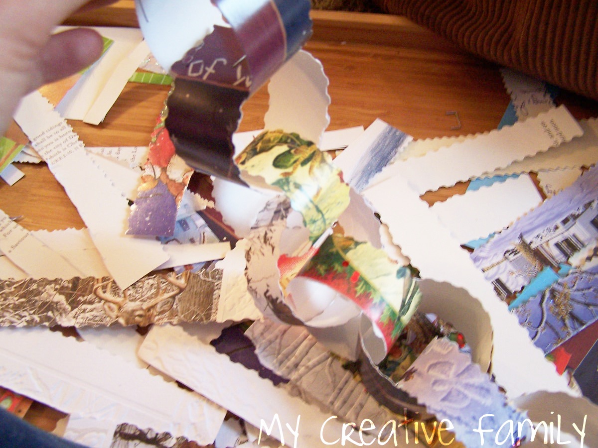 Recycled Paper Chains - Creative Family Fun