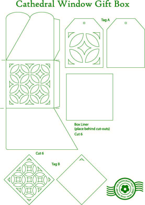 The Papercraft Post: Cathedral Window Gift Box