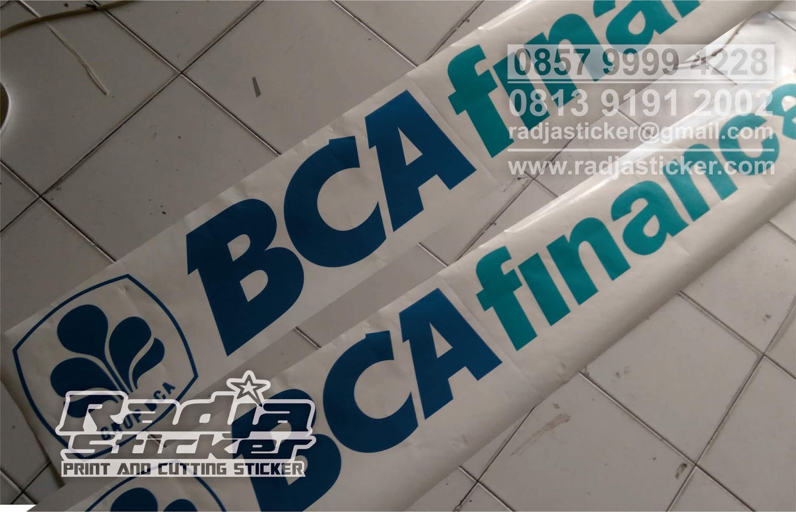 Cutting Stiker Logo BCA Finance | Cutting Stiker | Tempat Cutting ...