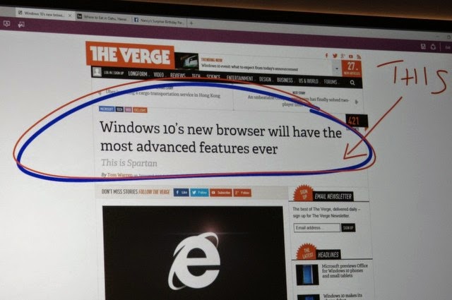 Microsoft Unveils Spartan, New Browser For Windows 10 - AndroGuider ...