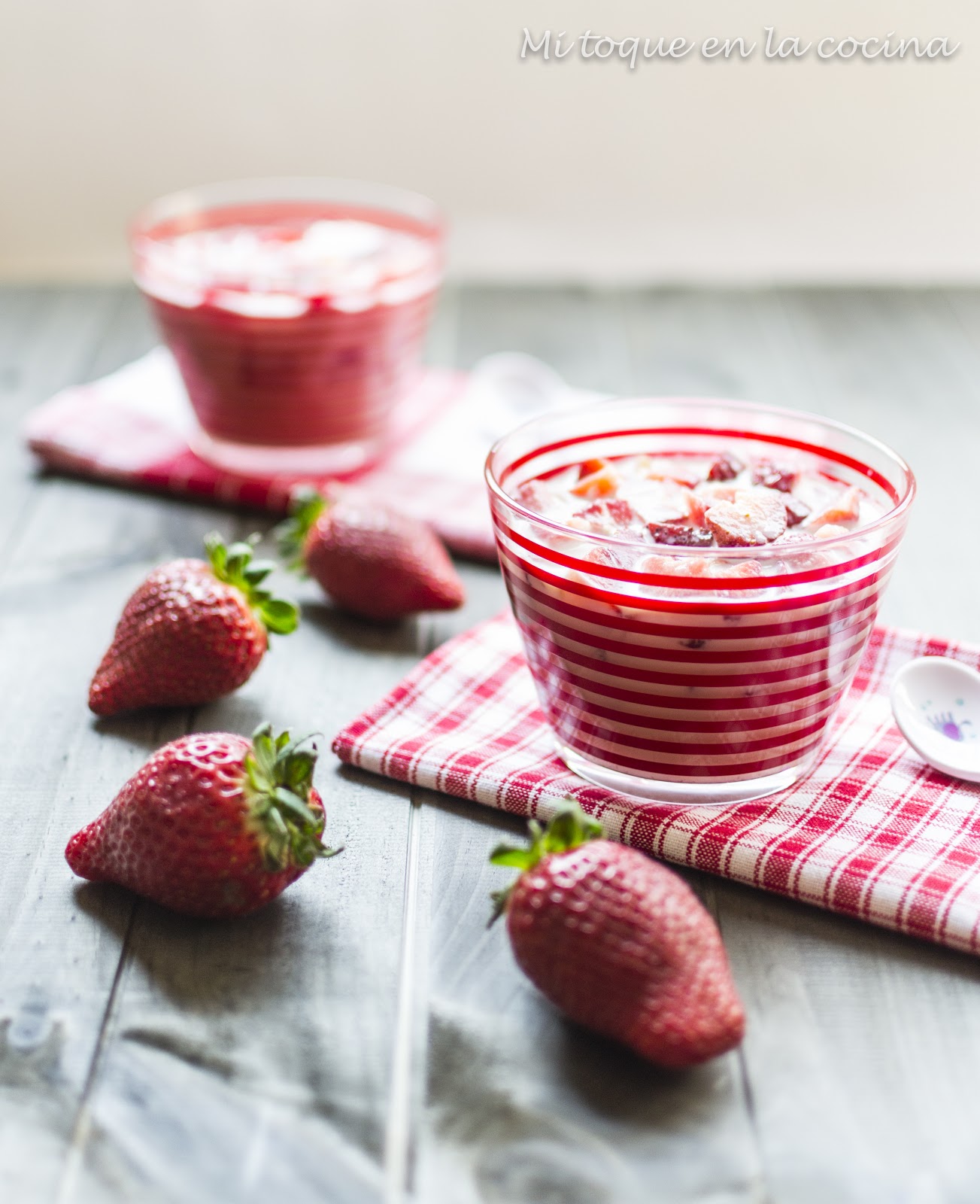Mi toque en la cocina: Fresas leche y leche