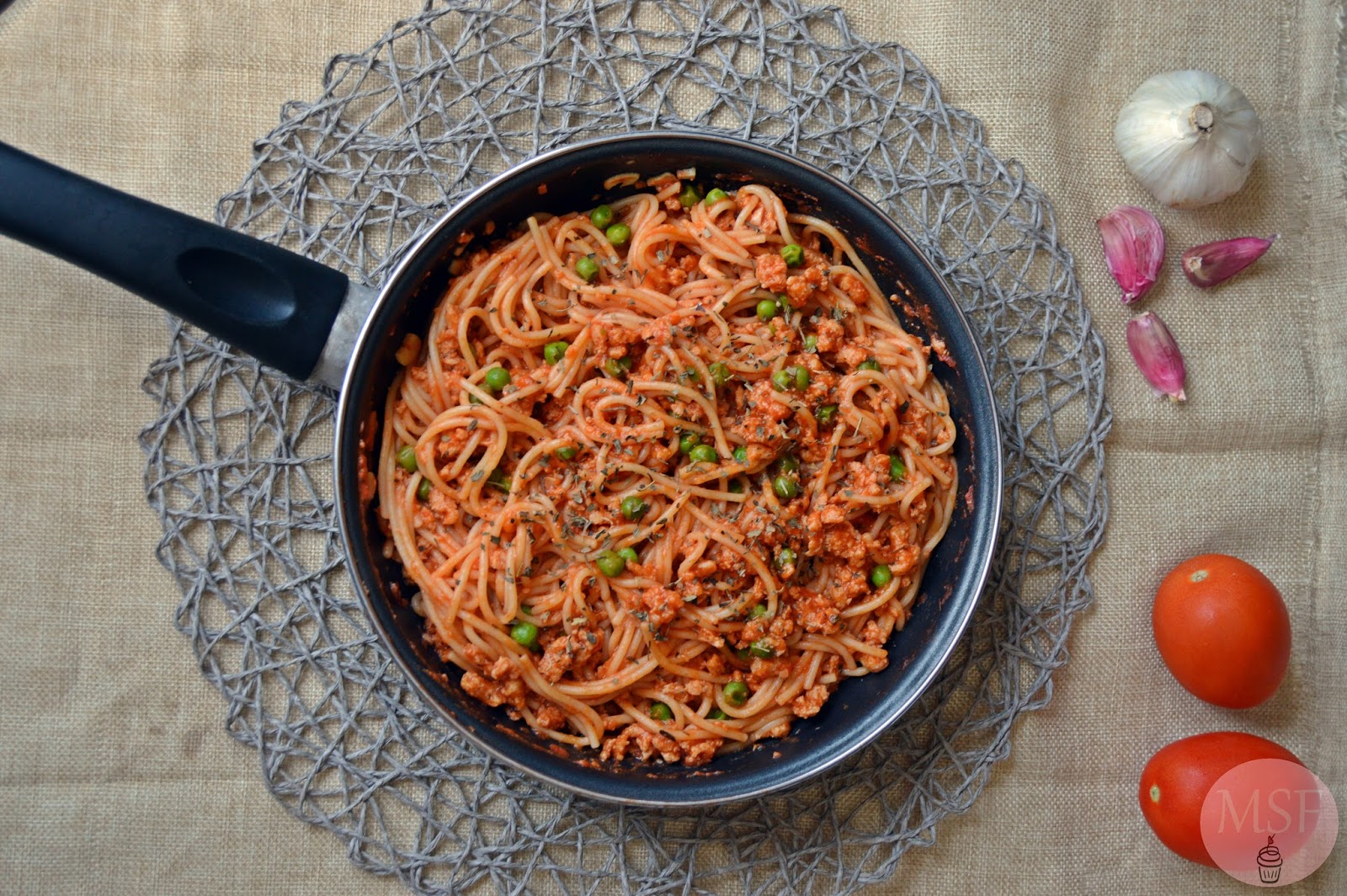 Mayte´s Sweet Factory: Espaguetis veganos {con soja texturizada}