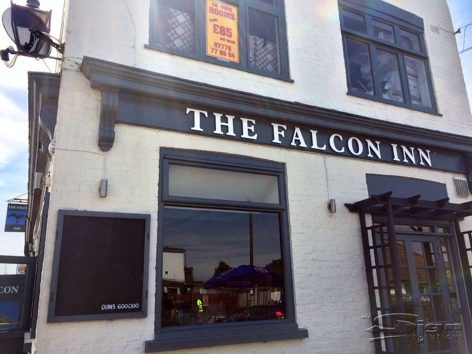 The Falcon Inn | Fascia, Aboard and Hanging Sign - All Sign Solutions ...
