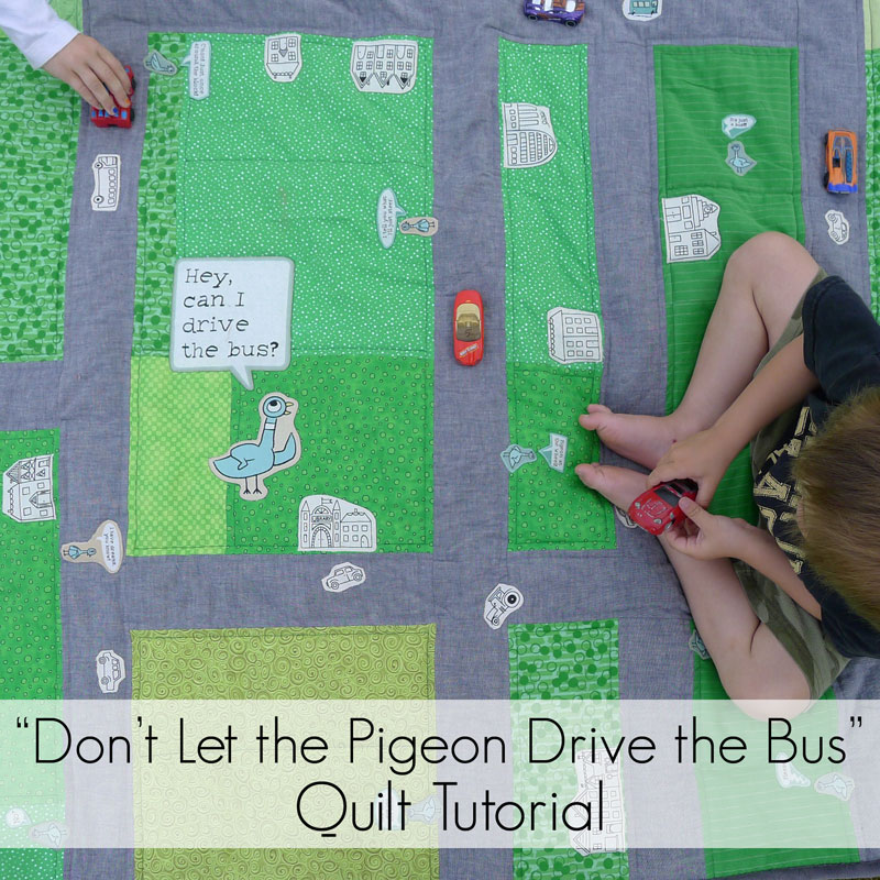 Pieces by Polly: "Don't Let the Pigeon Drive the Bus" Quilt Tutorial