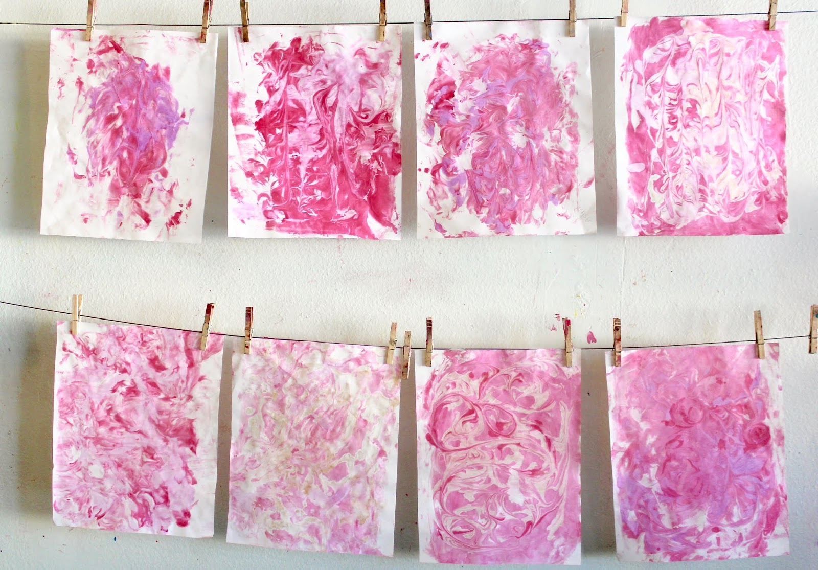 Purple Twig: Marbleizing Paper