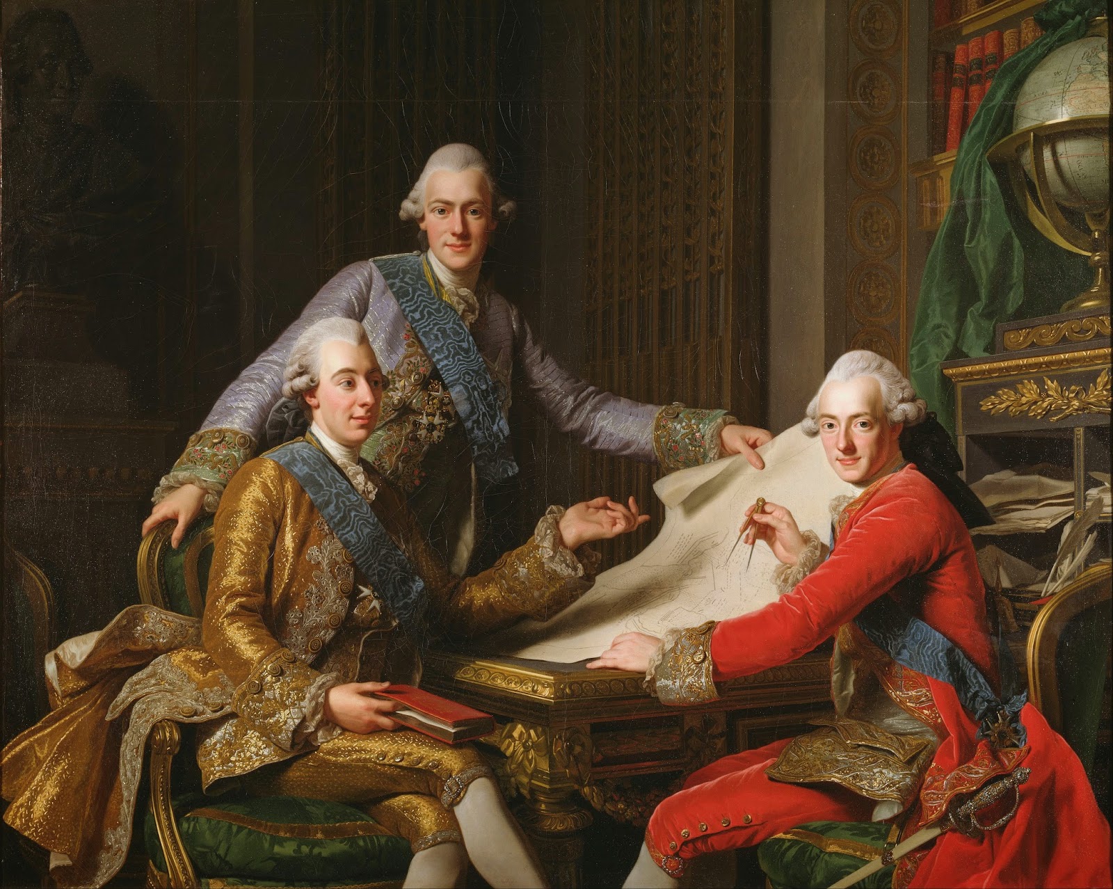 Alexander Roslin: Portrait of King Gustav III of Sweden and his ...