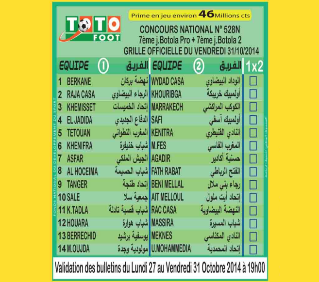 TOTOFOOT NATIONAL N 528N - TOTOFOOT 12