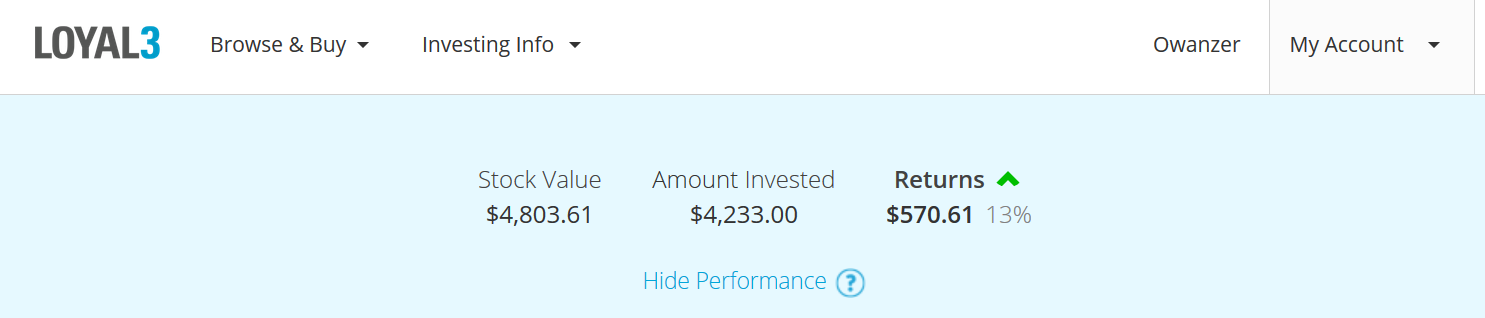 Os - Life, Money, Politics, and Other Things: Loyal3 10 Stock Plan