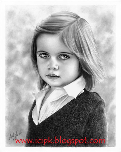 innocent little girl drawing, | http://icipk.blogspot.com