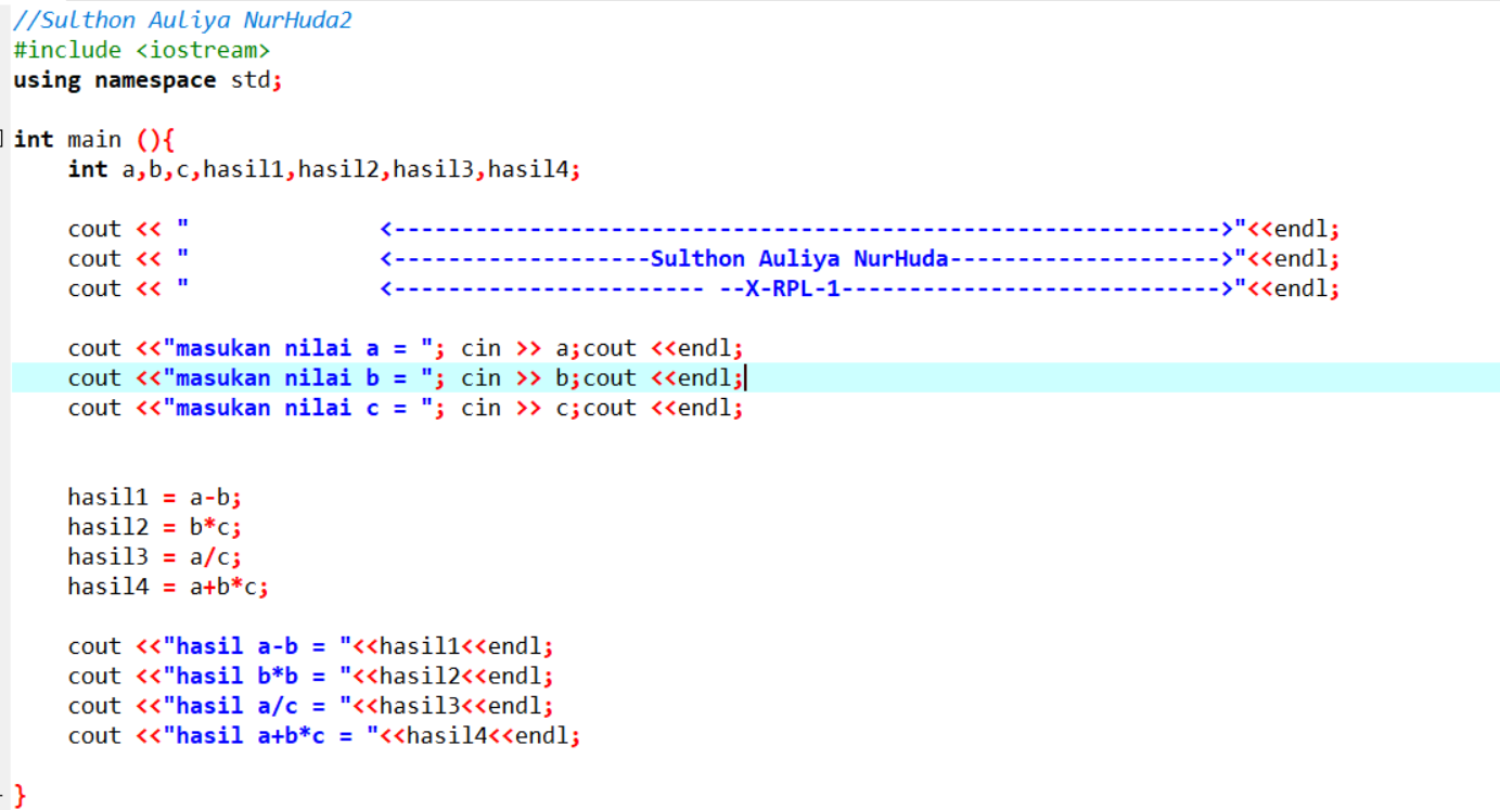 Contoh Soal Pemrograman C++ - Pembahasan Soal