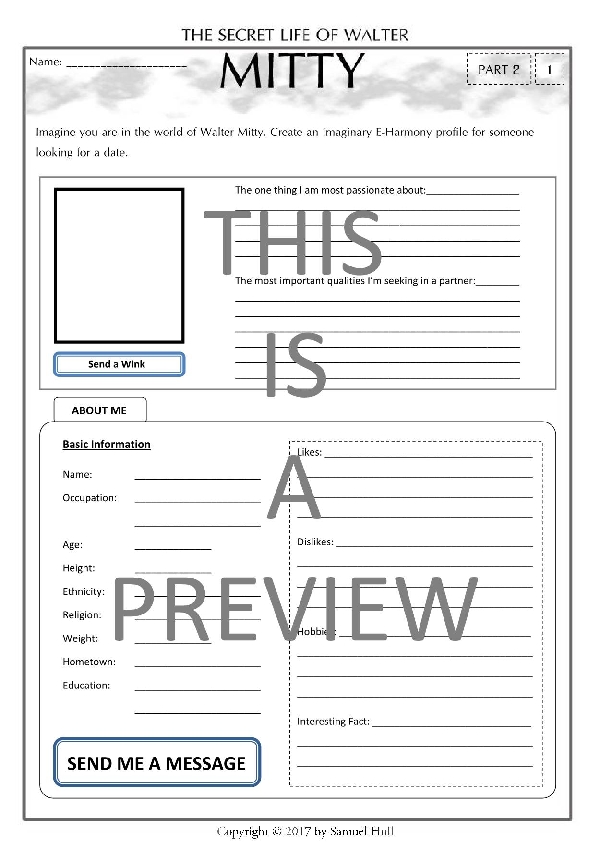 The Secret Life of Walter Mitty (2013) - Movie Questions + Activities ...