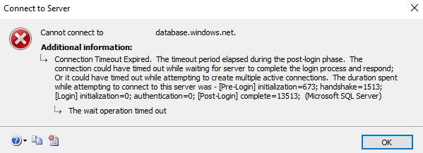 Sql Something Azure Sql Database Firewall Issue Connectivity Issue