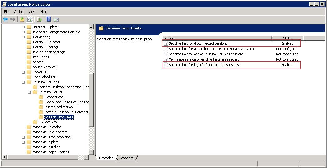 AX Guide: How To Set Session Time Limits Windows Server 2008 AX Guide: How To Set Session Time Limits Windows Server 2008