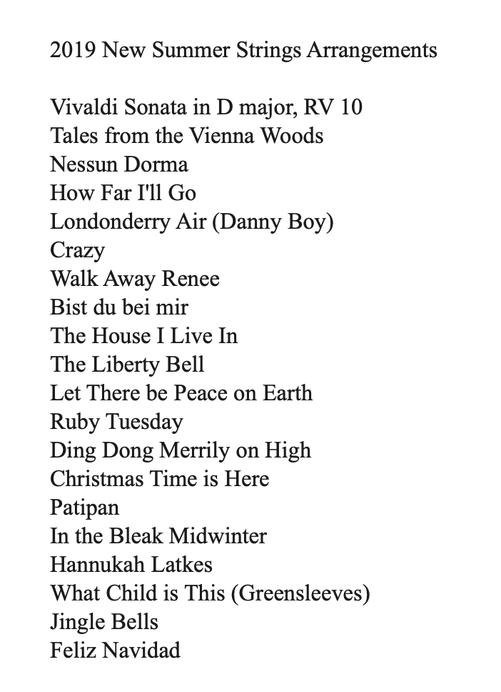 Musical Assumptions: Free String Orchestra Arrangements