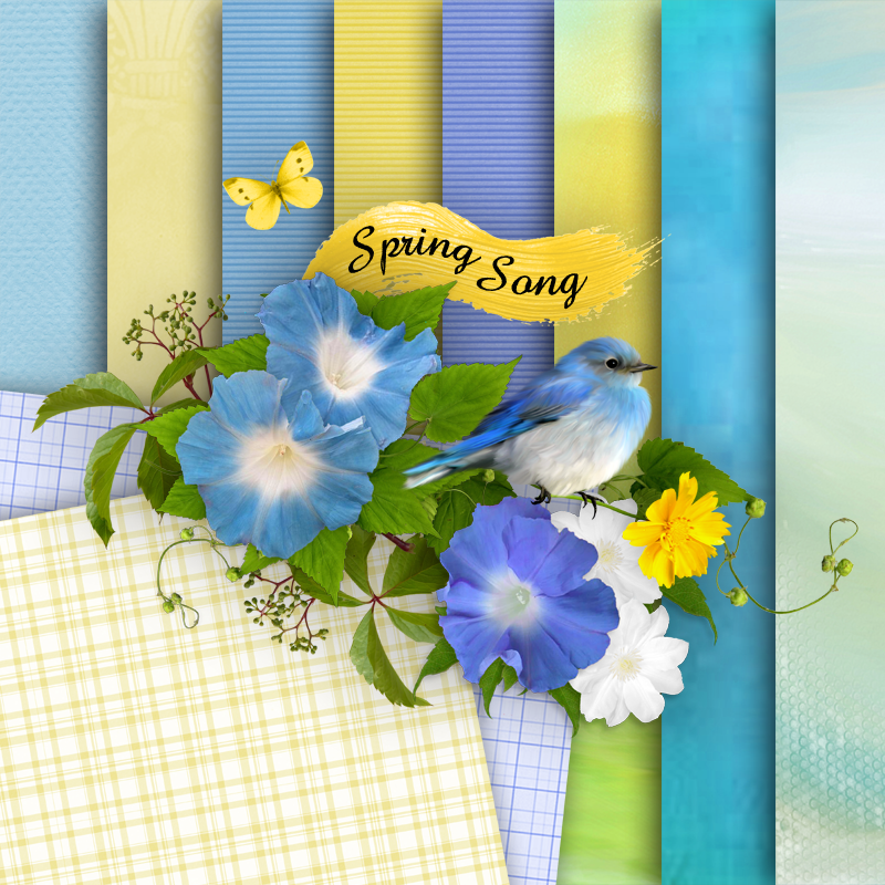 cheyOkota digital scraps: Spring Song Digital Scrapbooking Kit + Freebie