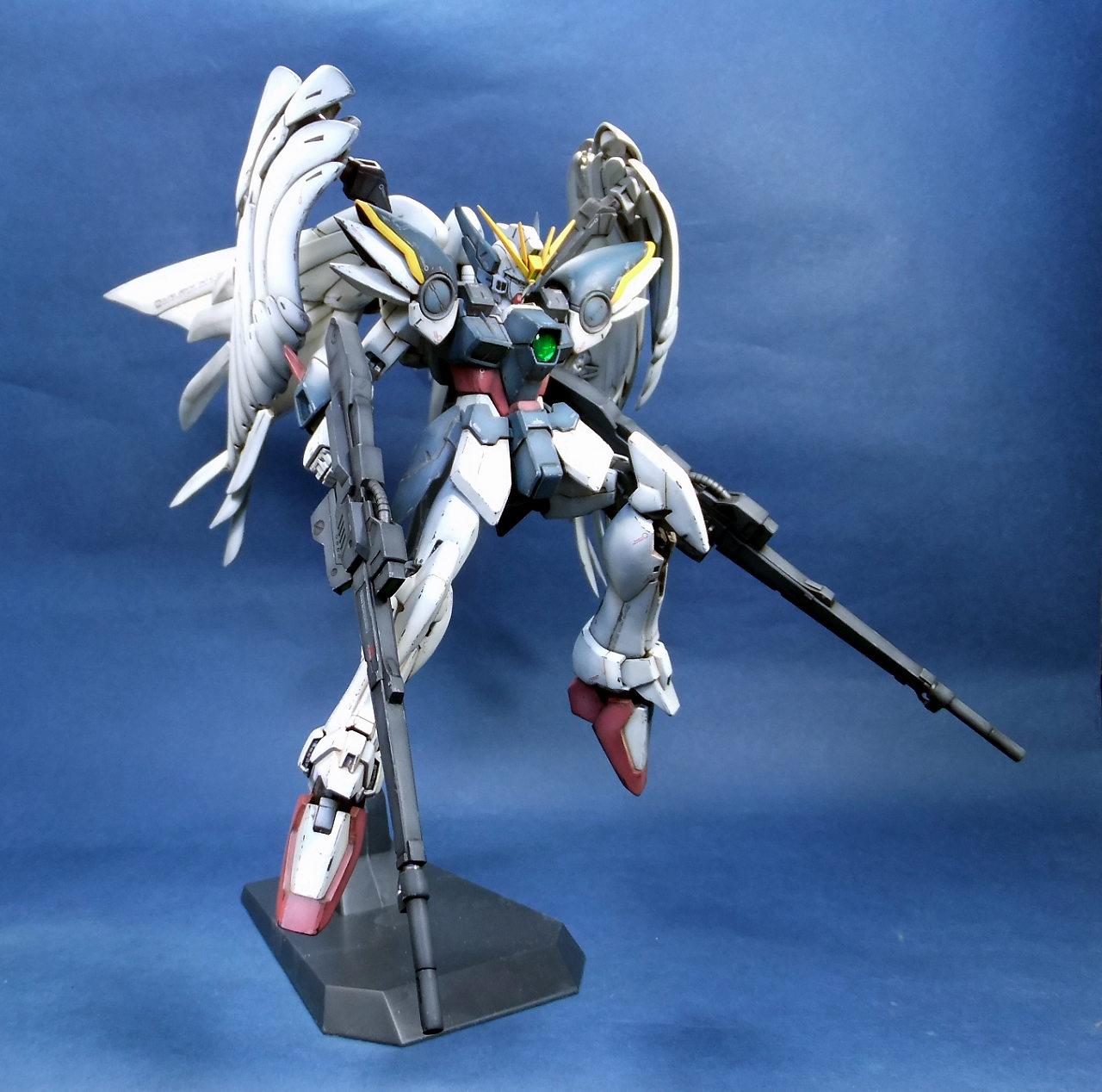GUNDAM GUY: MG 1/100 XXXG-00W0 Gundam Wing Zero Custom - Painted Build