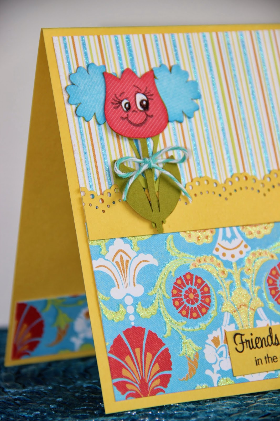 Purple Paradise Creations: Spring Flowers Card