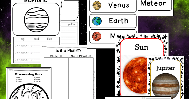 Colors and Kindergarten: My Science Journal: Outer Space