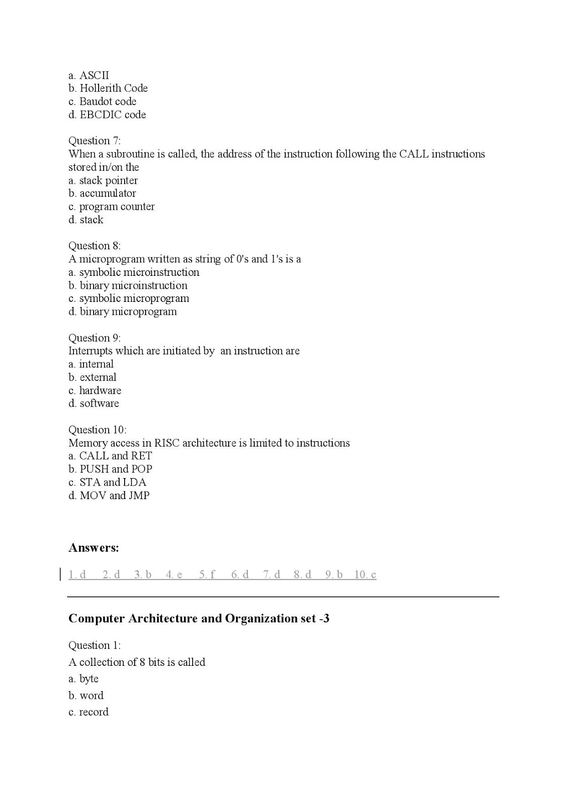 KNOWLEDGE FOR ALL: MCQs COMPUTER SCIENCE FOR TEST