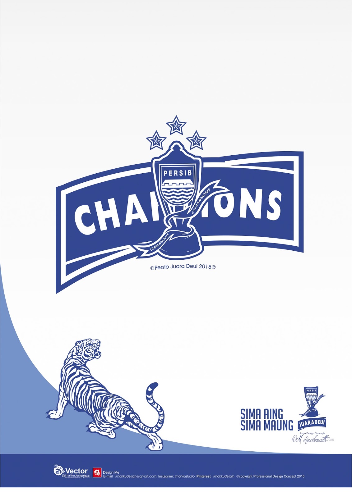 PERSIB BANDUNG LOGO VECTOR (AI,EPS,CDR) | Imahku Desain