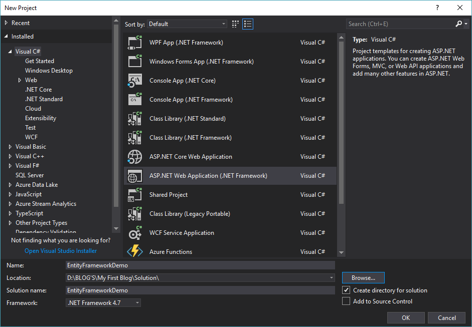 Code First Approach with ASP.NET MVC Framework