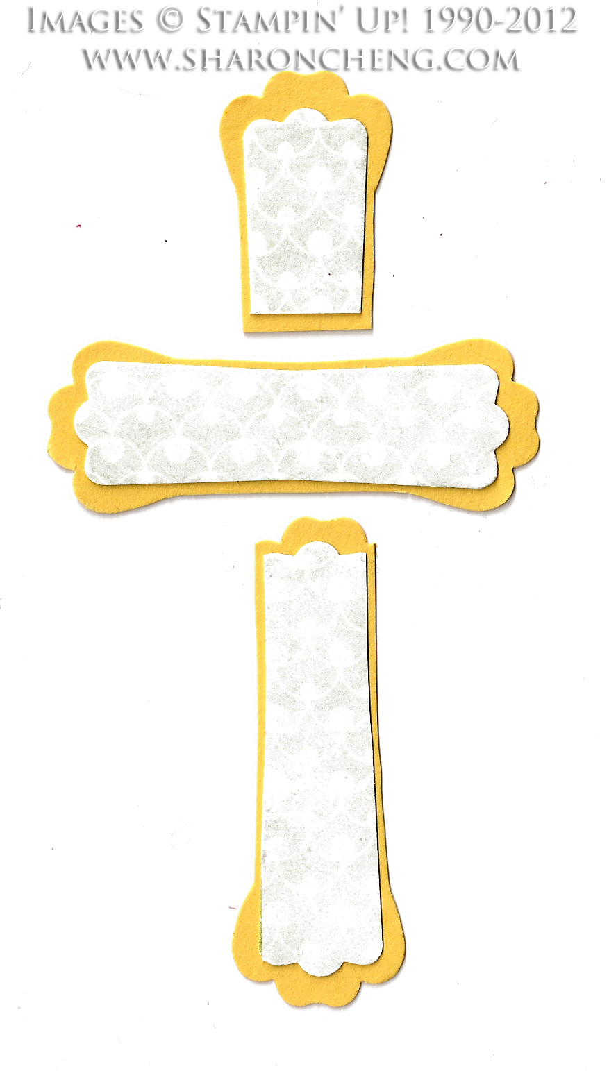 SHARING CREATIVITY and COMPANY: Easter Punch Art Cross