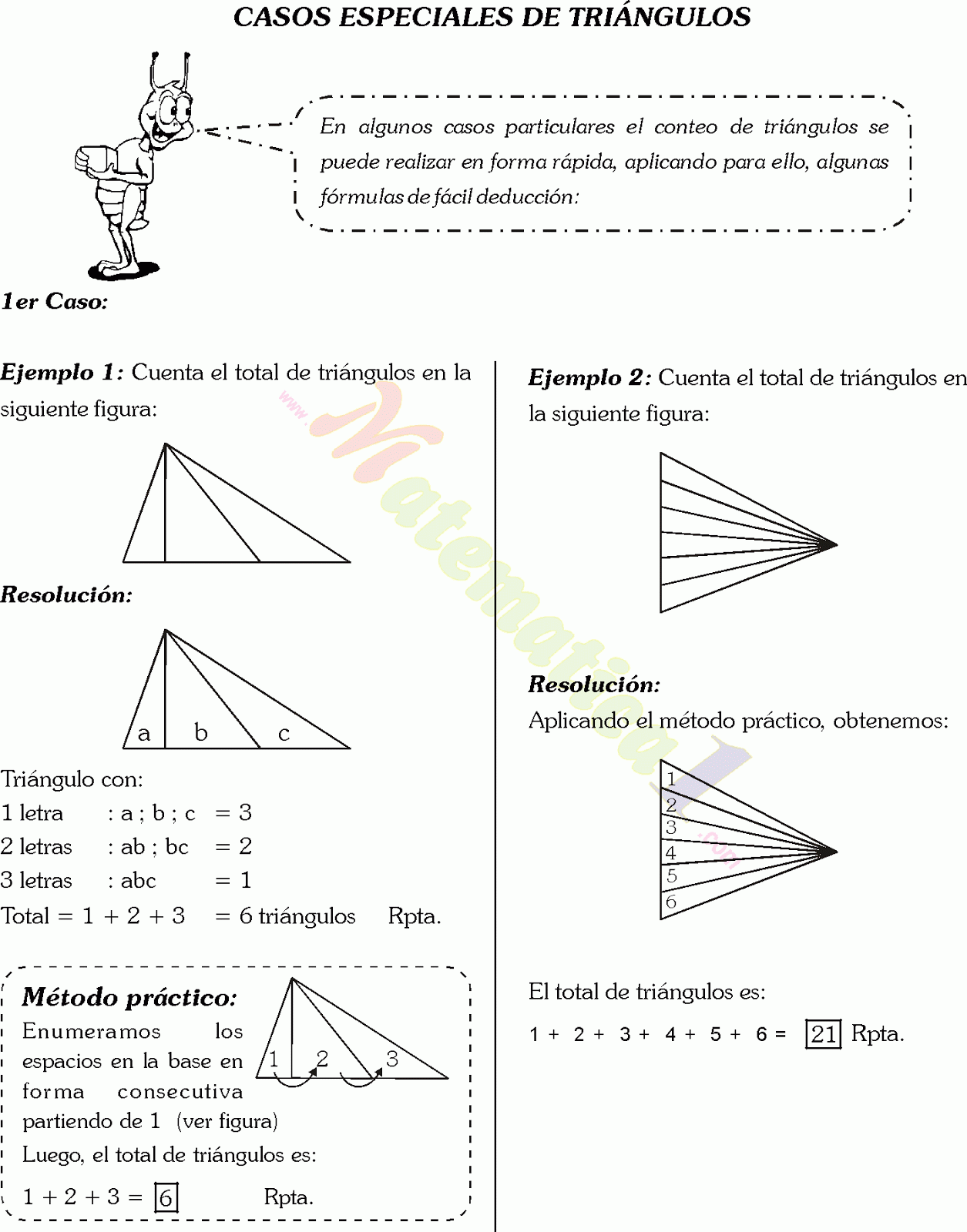 CONTEO DE TRIÁNGULOS EJEMPLOS Y EJERCICIOS RESUELTOS PARA NIÑOS DE ...
