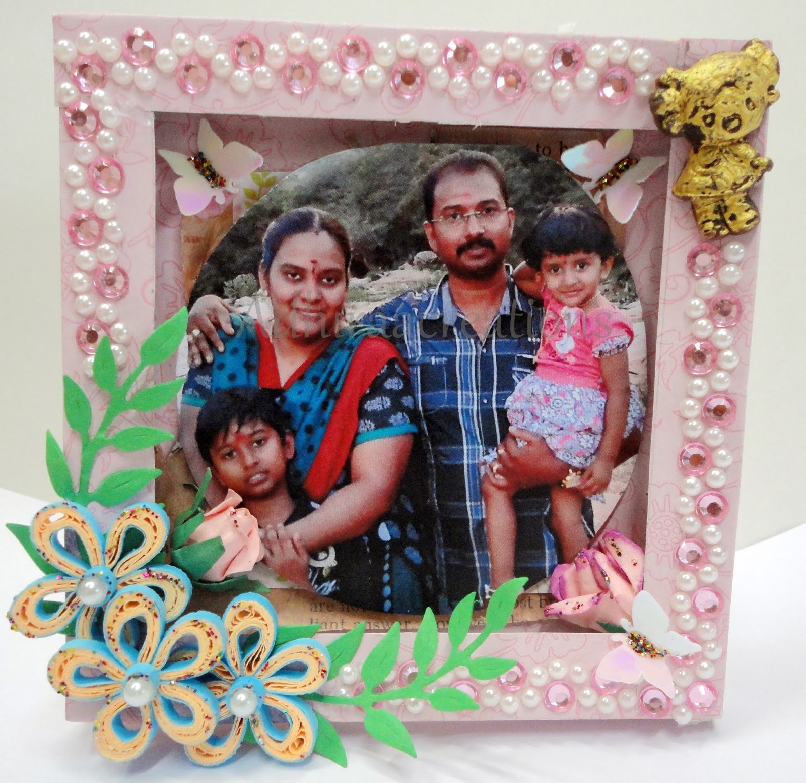 Adhiraacreations: Easy Shadow Box / Paper frame Tutorial