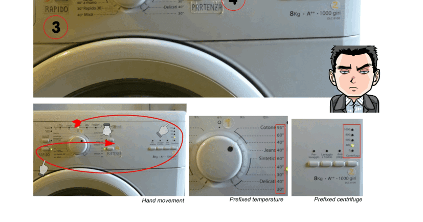 Washing machine _ interaction design ~ Good and bad design