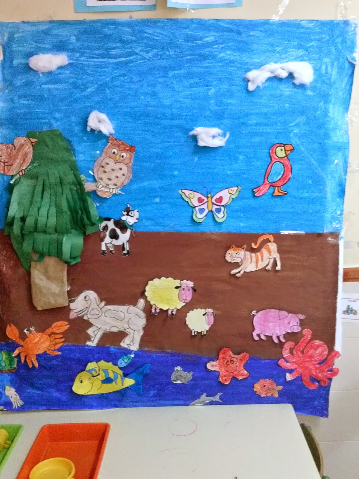 Algún Lugar Para Ti: MURAL UNIDAD DIDÁCTICA DE LOS ANIMALES