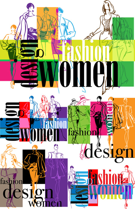 Quality Graphic Resources: Fashion Women - Designs