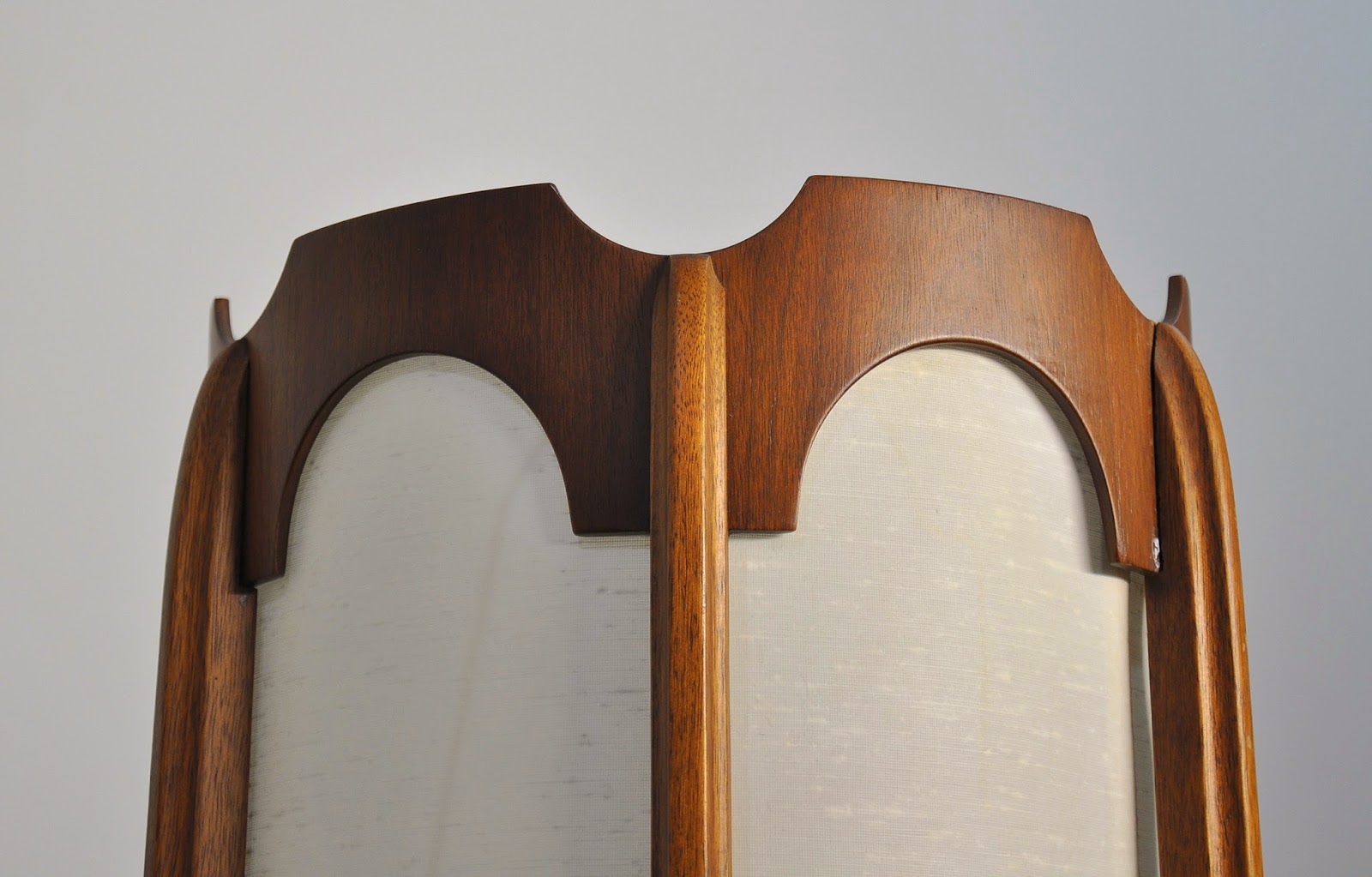 SELECT MODERN: 6 Foot Tall Teak Floor Lamp