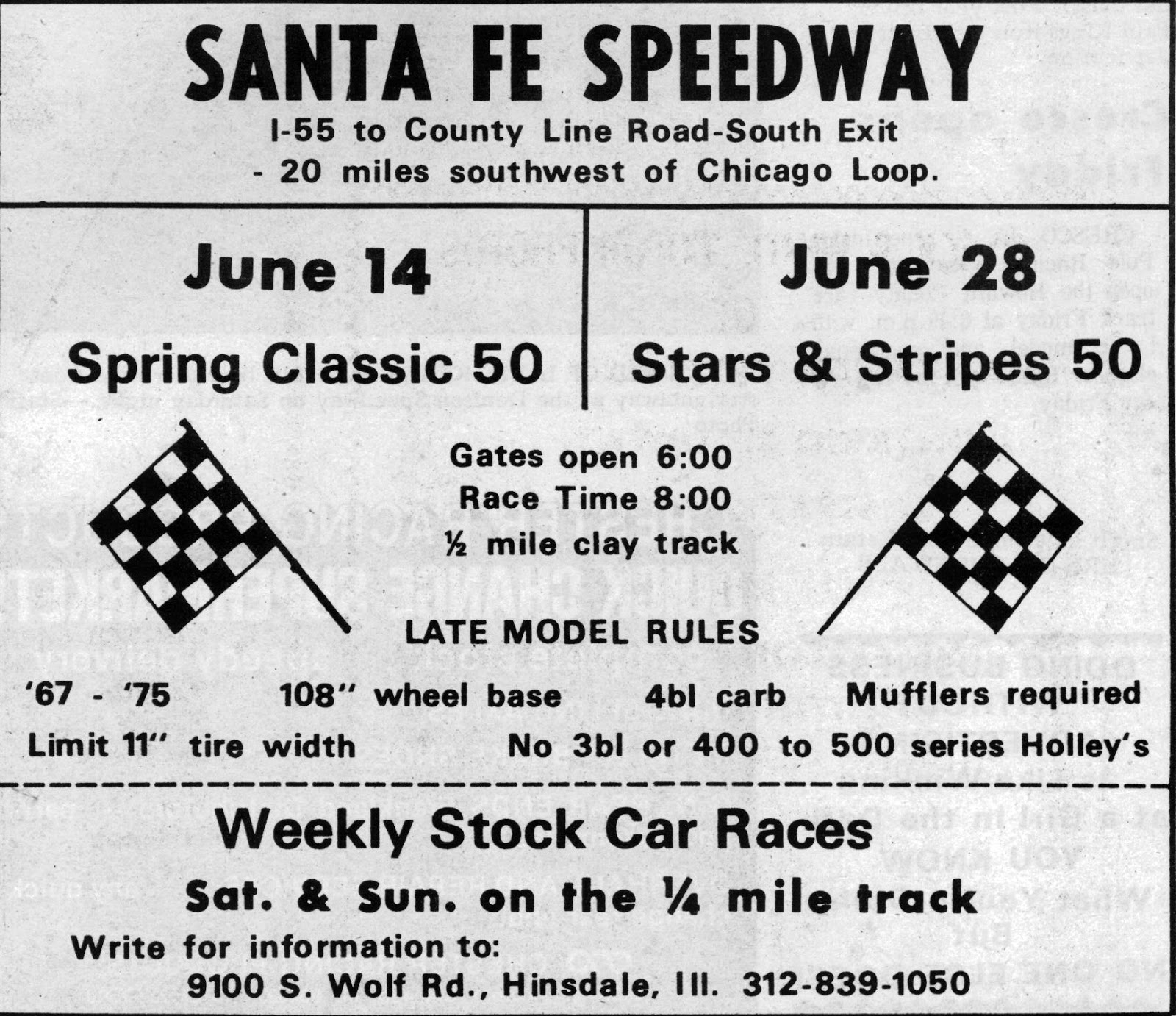 Midwest Racing Archives: June 14, 1975