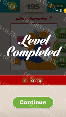 What Character ? Level 195 ~ Doors Geek