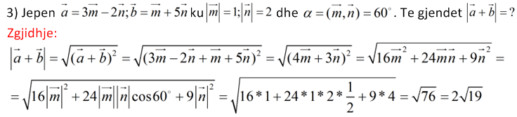 Vektoret (Ushtrime te zgjidhura) ~ Meso Matematike