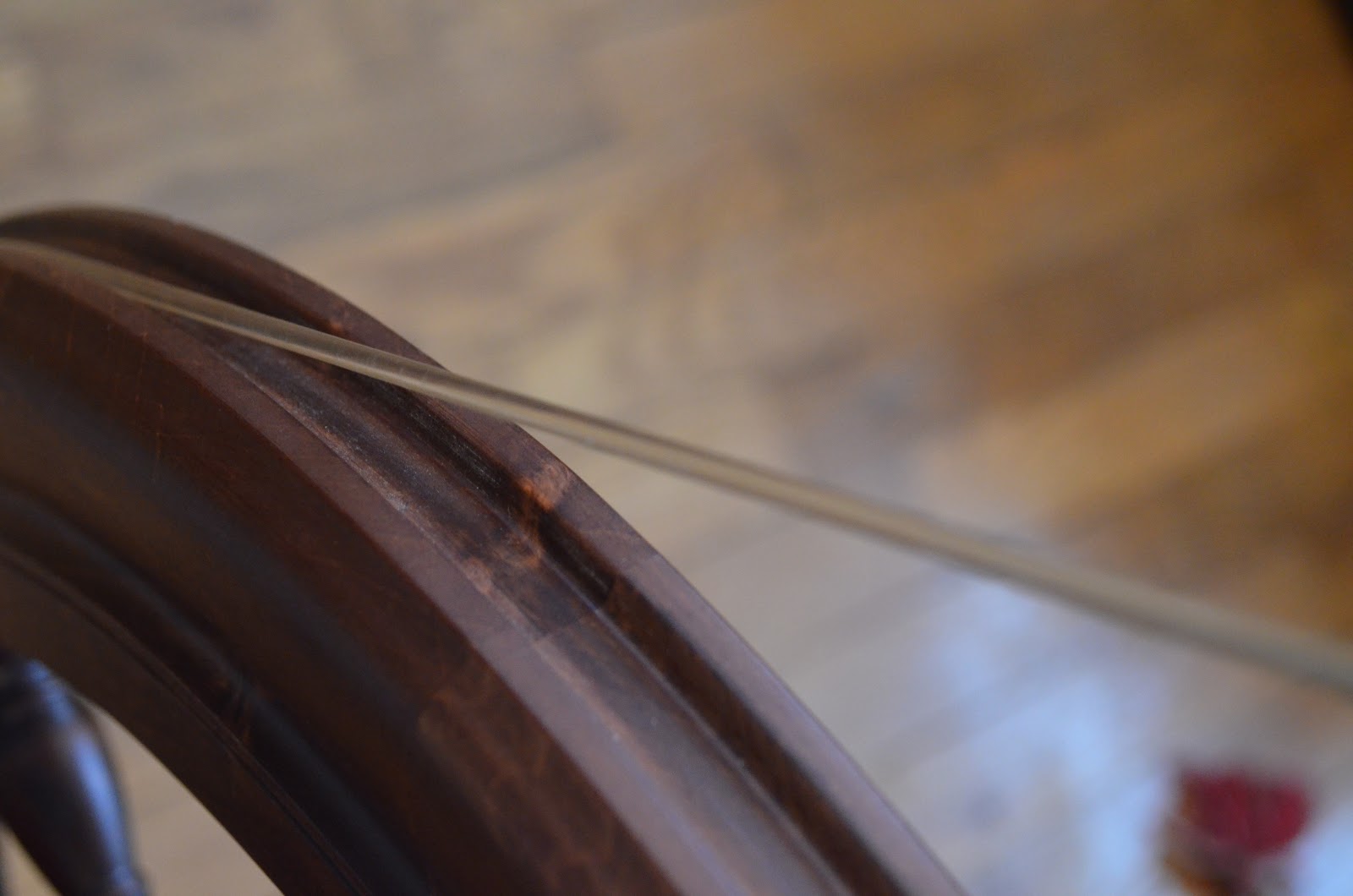 Iron Oak Farm: Intro to Spinning: Threading the Wheel