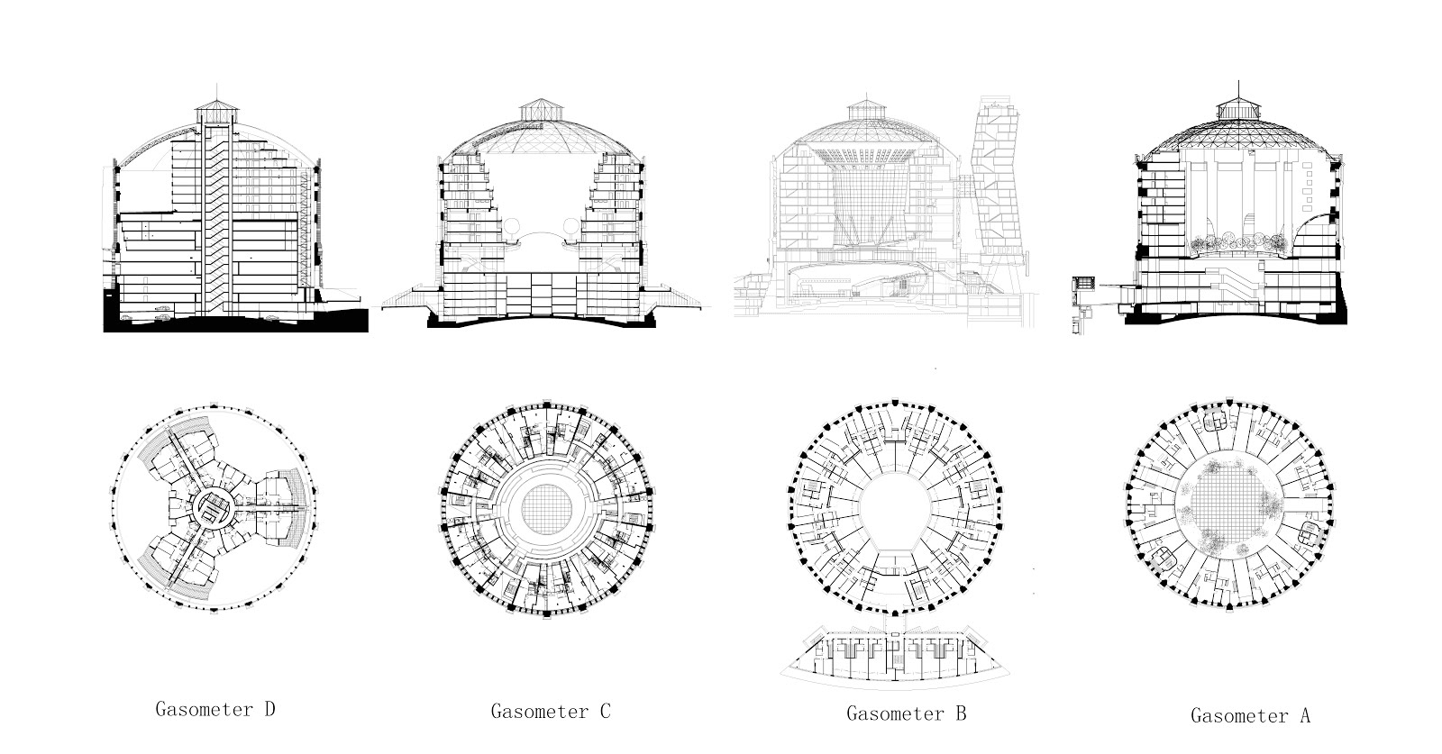 New Possibilities for Housing Typologies: [Vienna]_Gasometer 煤氣貯存槽的再利用