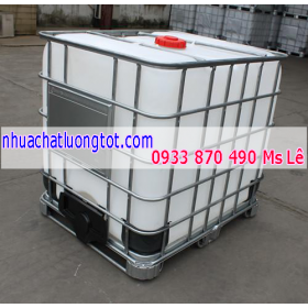 Thùng nhựa ibc 1000 lít , bồn nhựa 1000 lít đựng hoá chất , tank nhựa ...