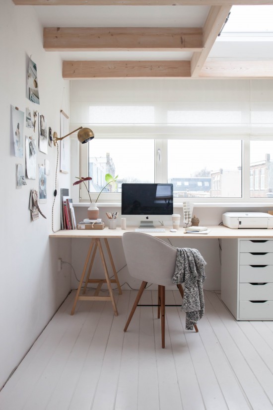 Calm, comfortable, collected & delightful office - Daily Dream Decor